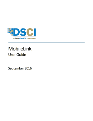 Fillable Online MobileLink Overview Fax Email Print - pdfFiller