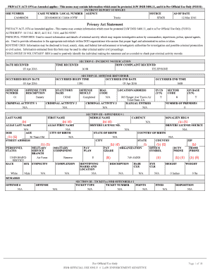 Fillable Online PRIVACY ACT-1974 as Amended applies - This memo may ...