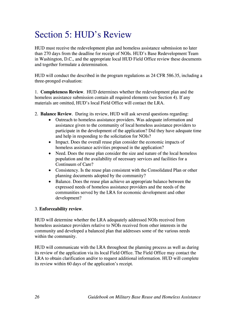 Fillable Online Section 5: HUDs Review Fax Email Print - pdfFiller