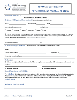 Fillable Online Advanced Certificate B Fax Email Print - pdfFiller