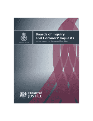 Fillable Online Boards of Inquiry and Coroners' Inquests - The National ...