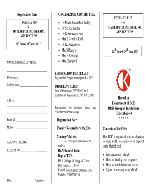 Fillable Online TWO DAY FDP Fax Email Print - pdfFiller