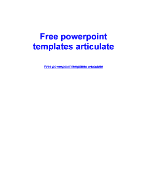 Fillable Online DownloadFree powerpoint templates articulate Fax Email ...