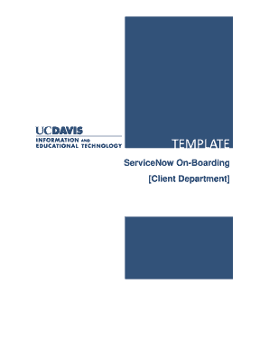 Fillable Online ServiceNow On-Boarding Fax Email Print - pdfFiller