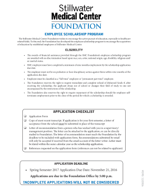 Fillable Online EMPLOYEE SCHOLARSHIP PROGRAM Fax Email Print - pdfFiller