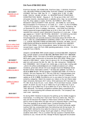 Da Form 5790 Dec 2016 Pdf - Fill Online, Printable, Fillable, Blank ...