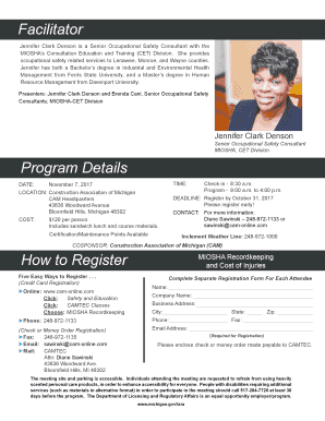 Fillable Online origin-sl michigan MIOSHA Recordkeeping and Cost of ...