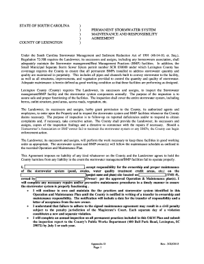 Fillable Online PERMANENT STORMWATER SYSTEM Fax Email Print - pdfFiller