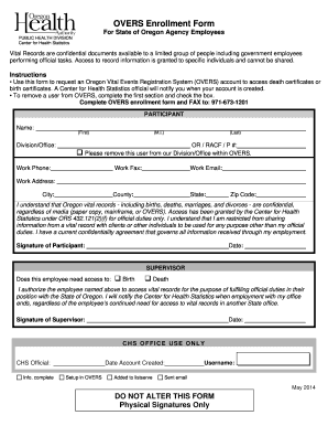 Fillable Online OVERS Enrollment Form Fax Email Print - pdfFiller