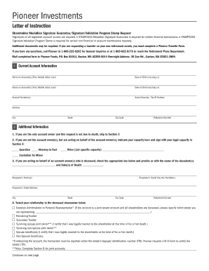 Fillable Online Shareholder Medallion Signature Guarantee/Signature ...