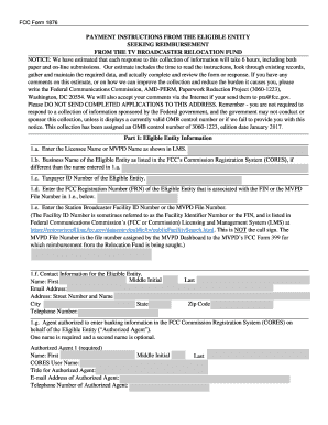Fillable Online FCC Form 1876 Fax Email Print - pdfFiller