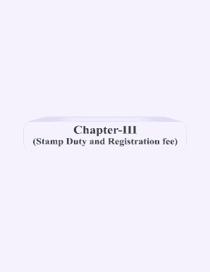 Fillable Online CHAPTER-III: STAMPS AND REGISTRATION FEE Fax Email Print - pdfFiller