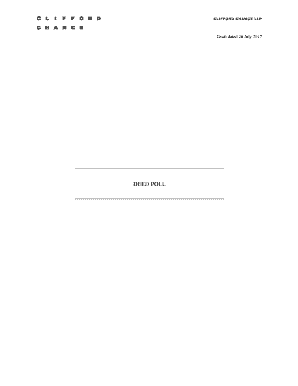 Fillable Online THIS DEED POLL is made on 2017 Fax Email Print - pdfFiller