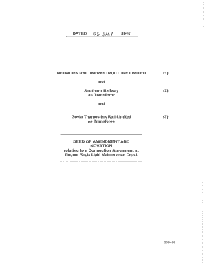 Fillable Online DEED OF AMENDMENT AND Fax Email Print - pdfFiller