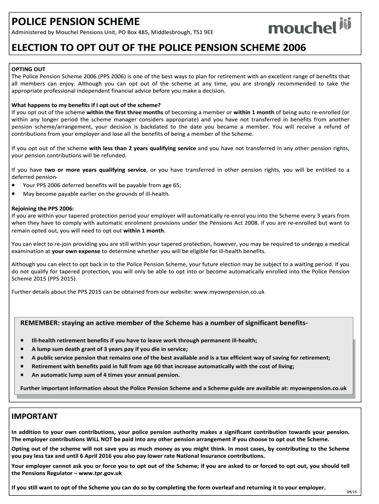 Fillable Online OPTING OUT Fax Email Print - pdfFiller