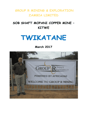 Group R Mining - Fill Online, Printable, Fillable, Blank | pdfFiller