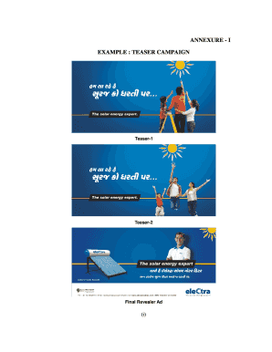 Fillable Online EXAMPLE : TEASER CAMPAIGN Fax Email Print - pdfFiller