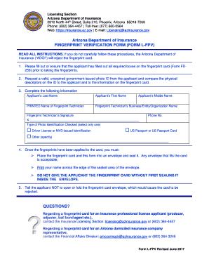 Fillable Online FINGERPRINT VERIFICATION FORM (FORM L-FPV) Fax Email ...