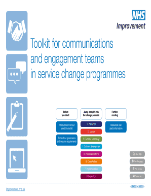 Fillable Online improvement nhs Toolkit for communications Fax Email ...