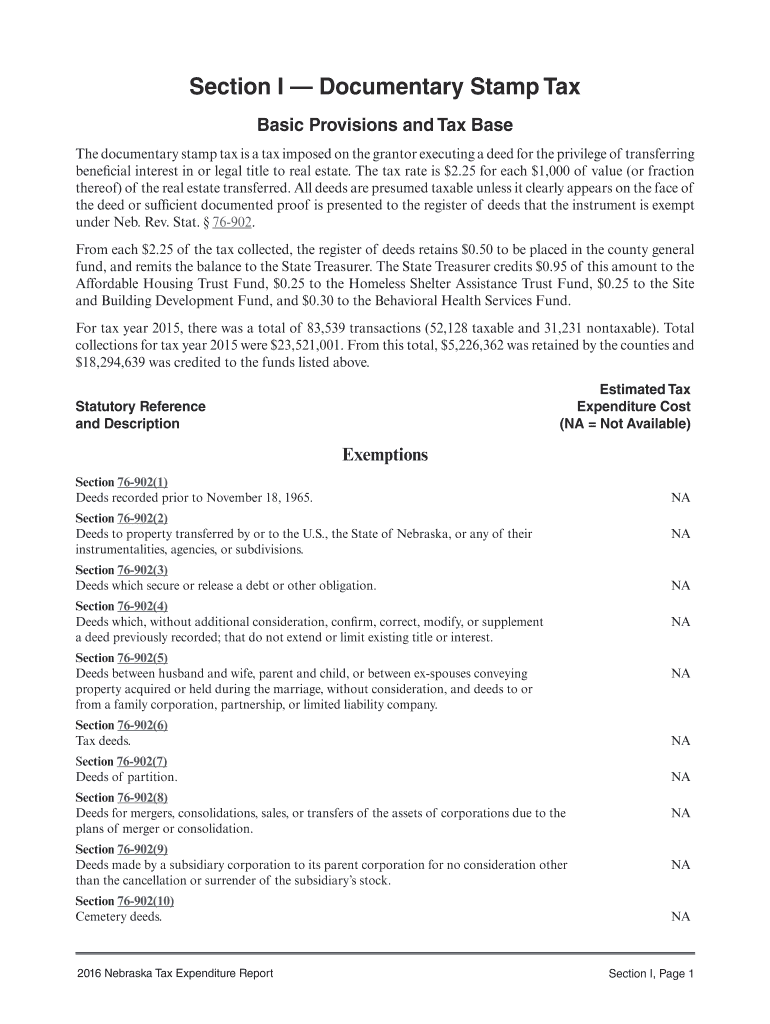 Fillable Online Section I Documentary Stamp Tax Fax Email Print - pdfFiller