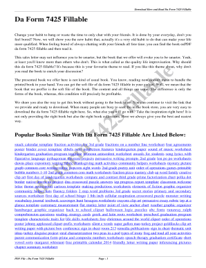 Fillable Online Download Here and Read Da Form 7425 Fillable Fax Email ...