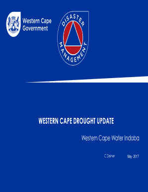 Fillable Online WESTERN CAPE DROUGHT UPDATE Fax Email Print - pdfFiller