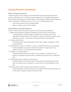 Fillable Online Asking Powerful Questions Fax Email Print - pdfFiller