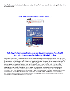 Fillable Online PDF Key Performance Indicators for Government and Non ...