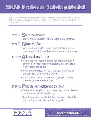 Fillable Online SNAP Problem-Solving Fax Email Print - pdfFiller