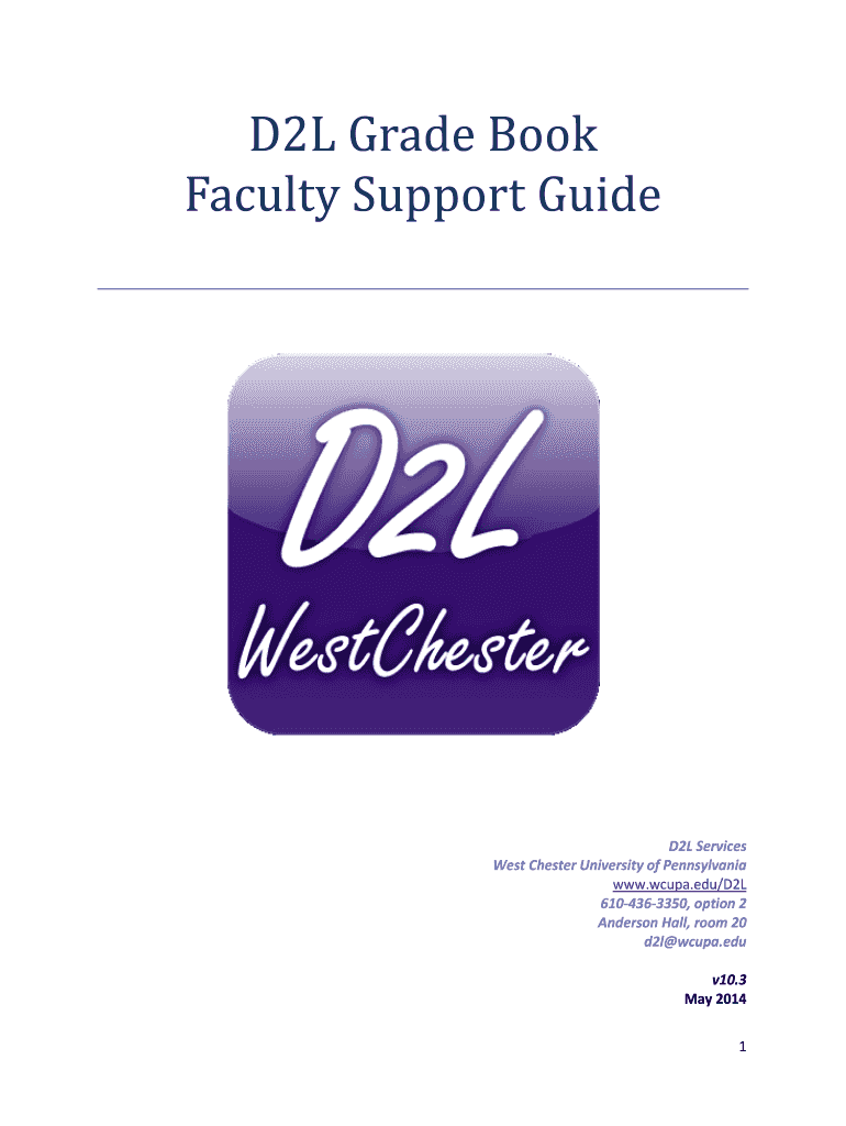 Fillable Online D2L Grade Book Fax Email Print - pdfFiller