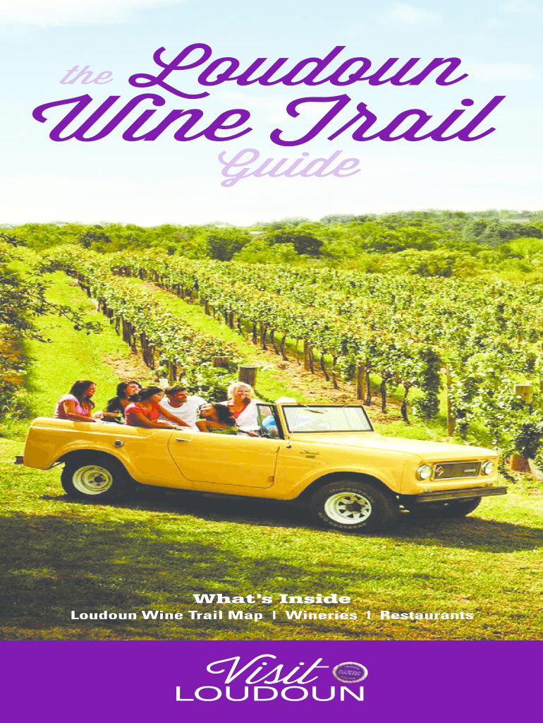 Fillable Online Loudoun Wine Trail Map Wineries Restaurants Fax Email ...