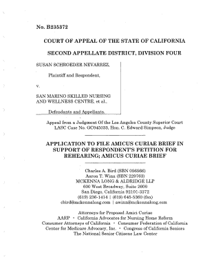 Fillable Online SECOND APPELLATE DISTRICT, DIVISION FOUR Fax Email ...