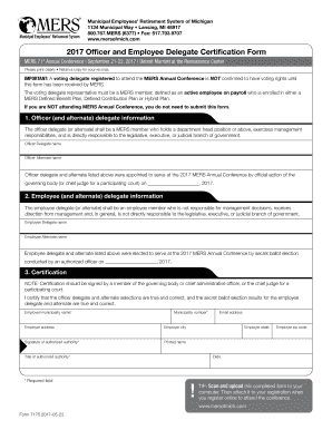 Fillable Online Municipal Employees' Retirement System of Michigan ...