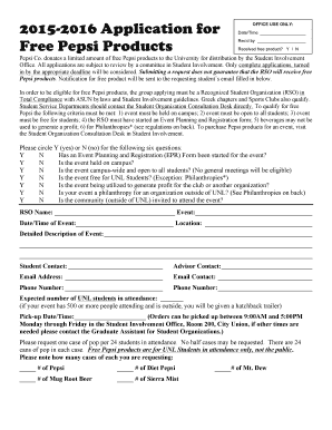 Fillable Online Free Pepsi Products Fax Email Print - pdfFiller