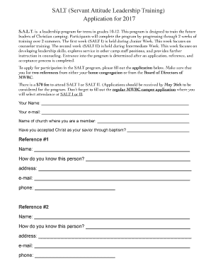 Fillable Online is a leadership program for teens in grades 10-12 Fax ...