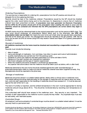 Fillable Online The Medication Process Fax Email Print - pdfFiller