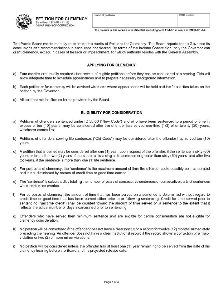 PETITION FOR CLEMENCY: Fill out & sign online | DocHub PETITION FOR CLEMENCY: Fill out & sign online | DocHub