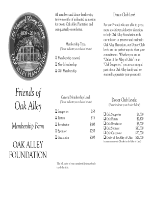 Fillable Online All members and donor levels enjoy Fax Email Print ...