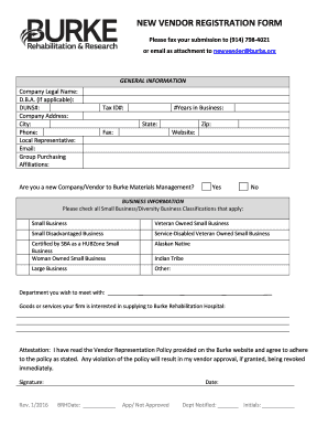 Fillable Online NEW VENDOR REGISTRATION FORM Fax Email Print - pdfFiller