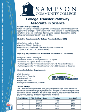 Fillable Online College Transfer Pathway Fax Email Print - pdfFiller