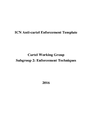 Fillable Online ICN Anti-cartel Enforcement Template Fax Email Print ...