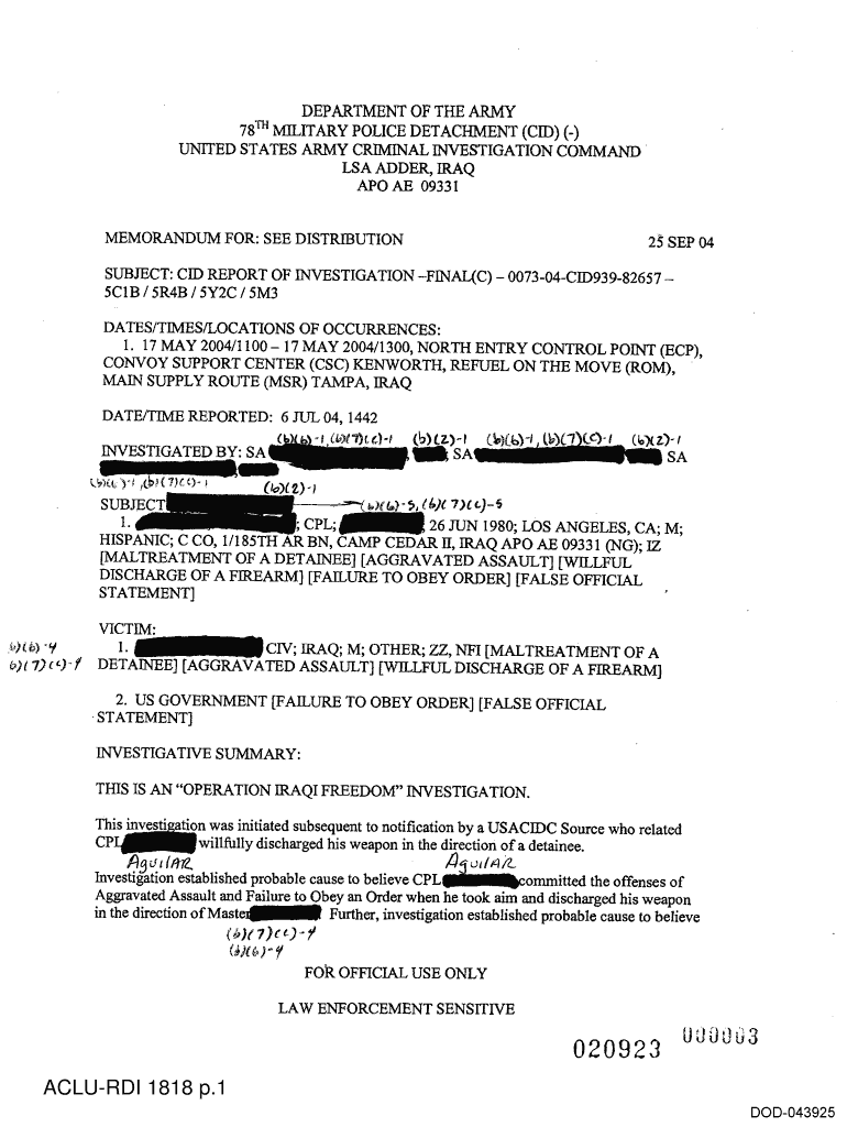 Fillable Online 78TH MILITARY POLICE DETACHMENT (CID) (-) Fax Email ...