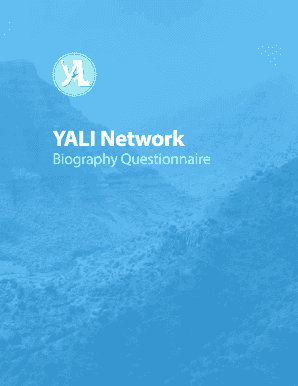 Fillable Online Biography Questionnaire Fax Email Print - pdfFiller