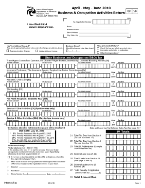 Fillable Online dor wa information and a letter of explanation Fax ...
