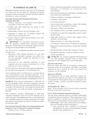 Fillable Online PA SCHEDULE UE (LINE 1b) Fax Email Print - pdfFiller