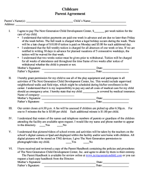 Fillable Online Parents Name(s): Childs Name: Fax Email Print - pdfFiller