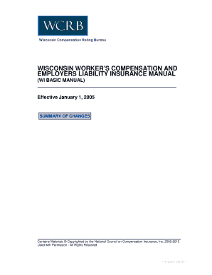 Fillable Online Wisconsin Compensation Rating Bureau Fax Email Print ...