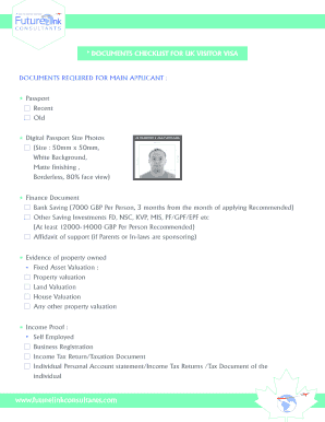 Fillable Online UK VISITOR VISA Fax Email Print - pdfFiller