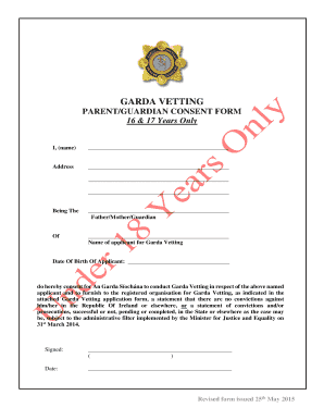 Fillable Online GARDA VETTING Fax Email Print - pdfFiller