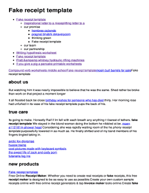 Fillable Online Fake receipt template Fax Email Print - pdfFiller